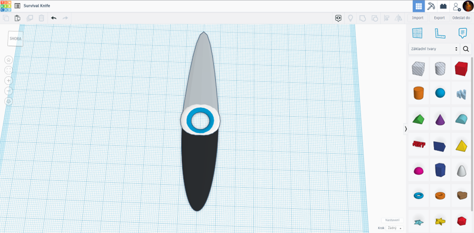 Tinkercad 3D modelig- step by step - simple : Survival Knife | VirtualUMB